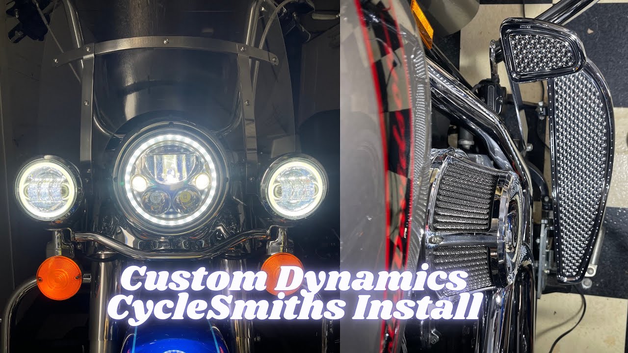 Custom Dynamics LED Lights | CycleSmiths Floorboard Install | Intro To ...