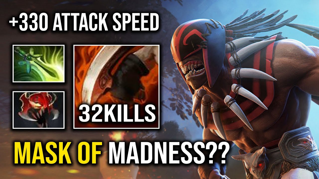 WTF Mask of Madness Bloodseeker +330 Attack Speed Bloodrage Ultimate ...