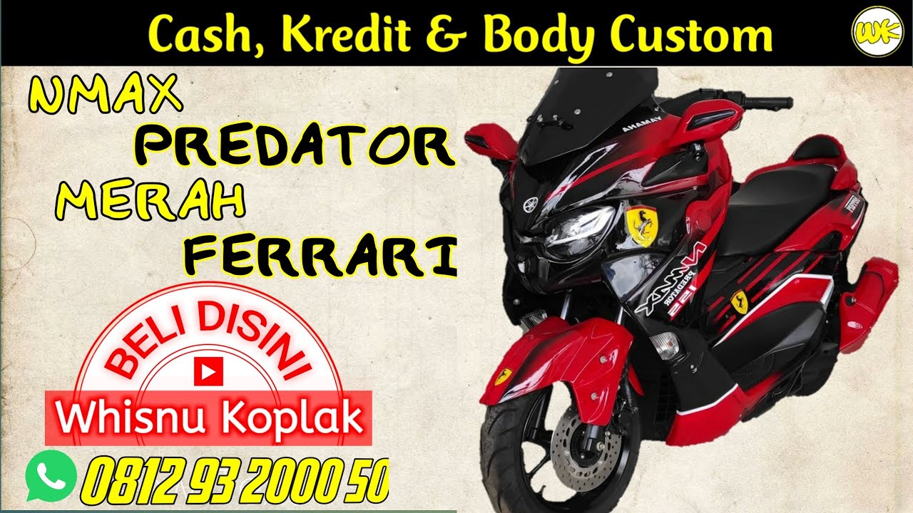 Nmax Predator logo Ferrari merah - 🇧 🇪 🇱 🇮 🇳 🇾 🇦 🇩 🇮 🇸 🇮 🇳 🇮 - YouTube