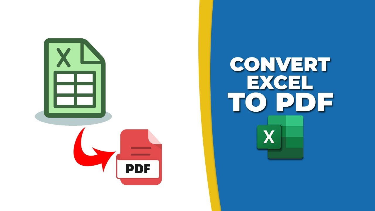 How to convert an entire Excel spreadsheet to PDF - YouTube