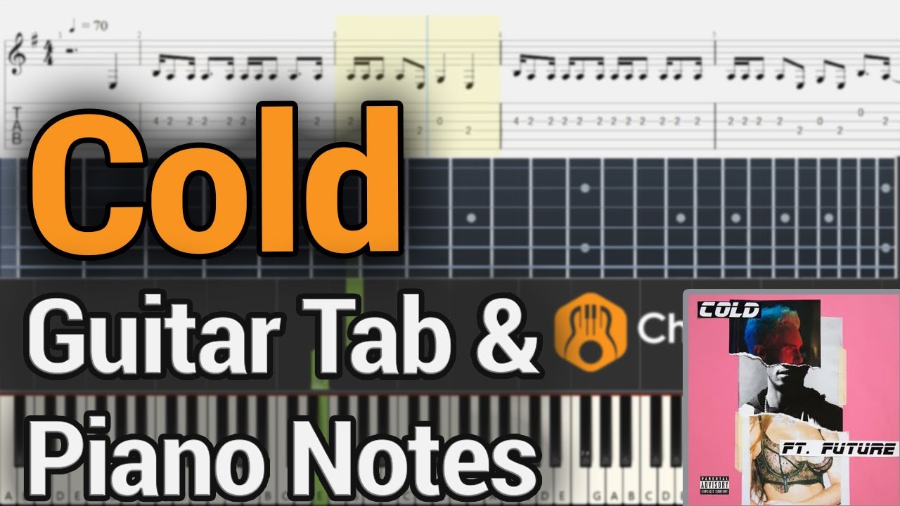 Cold | Maroon 5 Guitar Tabs and Piano Notes - Tutorial - Easy ...