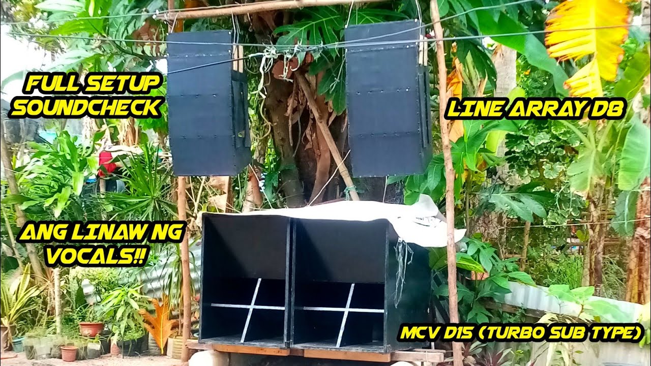 VOCAL SOUND CHECK DIY LINE ARRAY || MCV D15 (TURBO SUB TYPE) || BREX ...