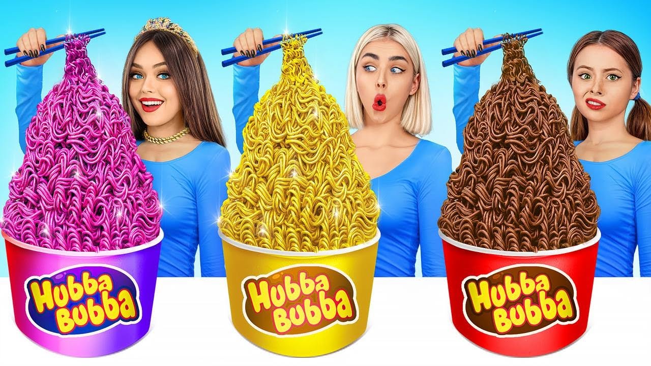 Tantangan Makanan Kaya vs Miskin vs Kaya Raya | Pertarungan Makanan ...