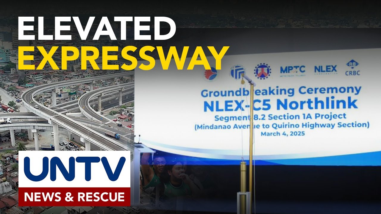 Konstruksyon ng bahagi ng NLEX-C-5 Northlink Project, pinasinayaan na ...