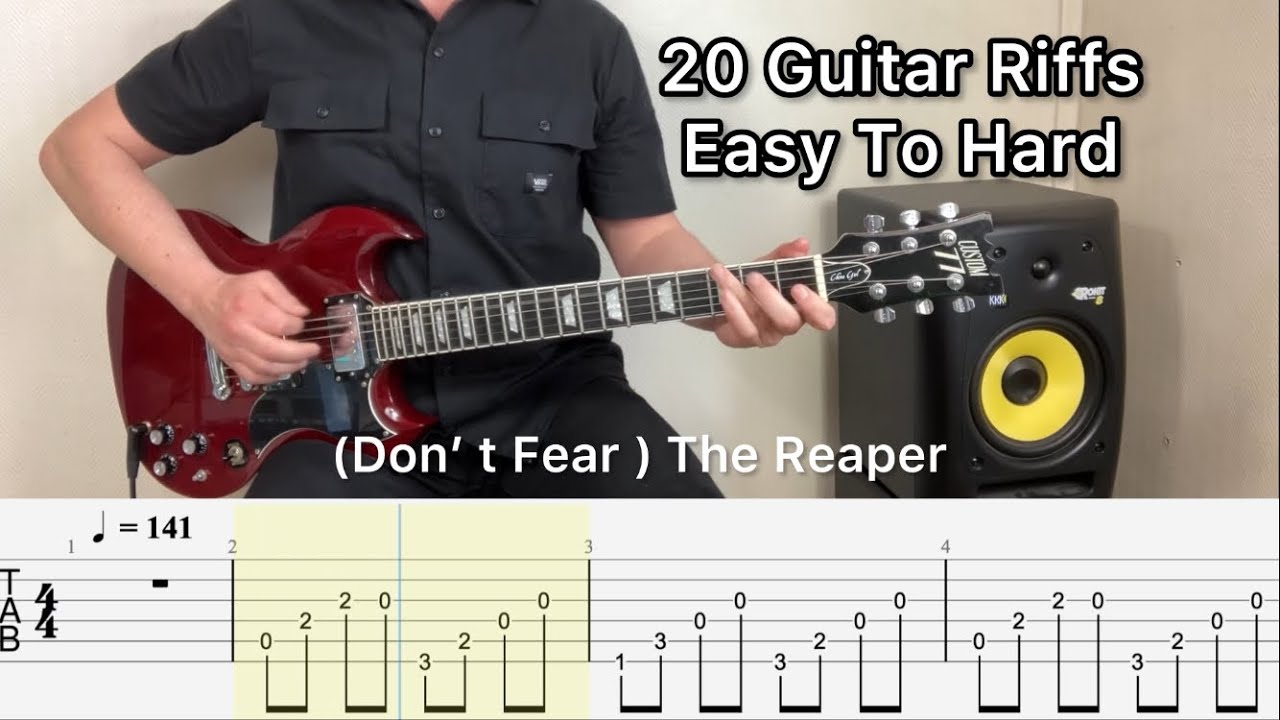 20 Essential Guitar Riffs Every Guitarist Should Know + Tabs - YouTube