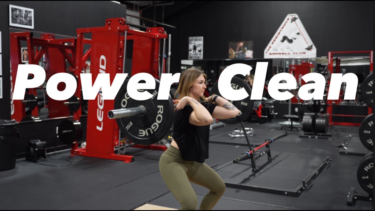 How To Power Clean For Beginners - The Resistance Barbell Club - YouTube