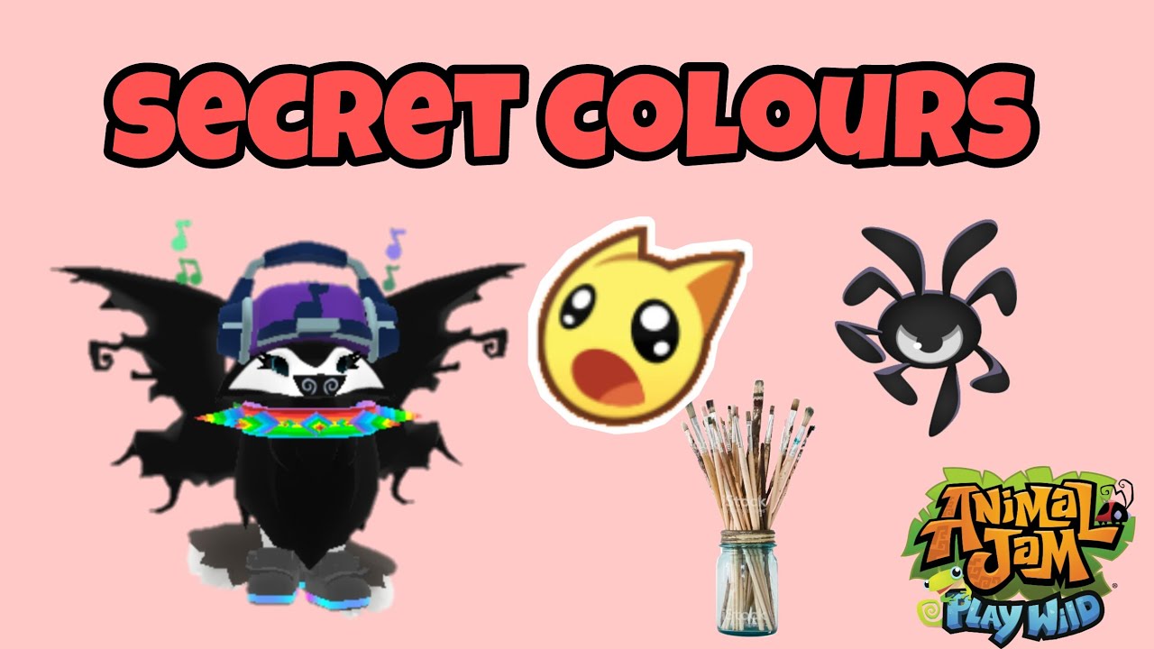 all secret colors in animal jam | unlocking - YouTube
