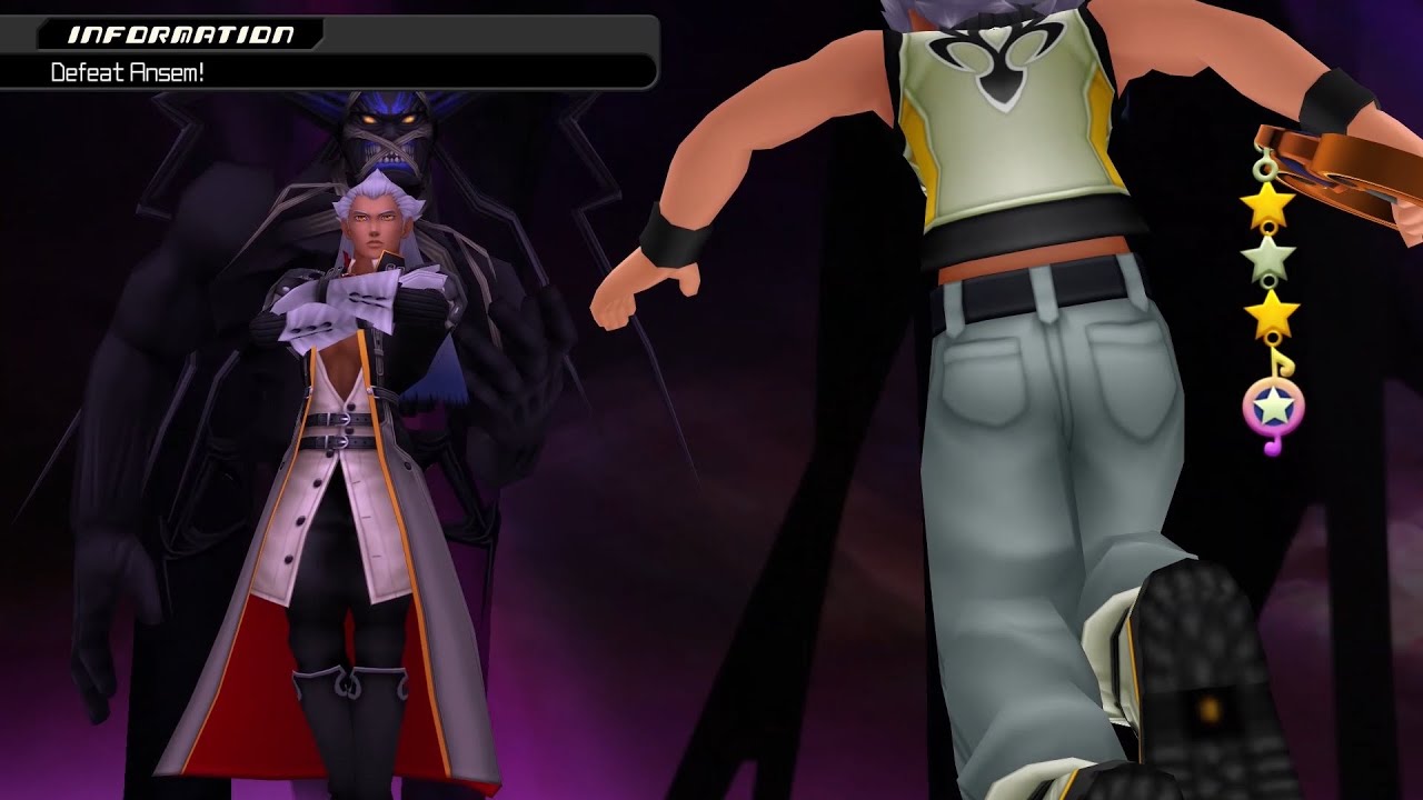 Kingdom Hearts Dream Drop Distance HD - Ansem Boss Fight 1080p - YouTube