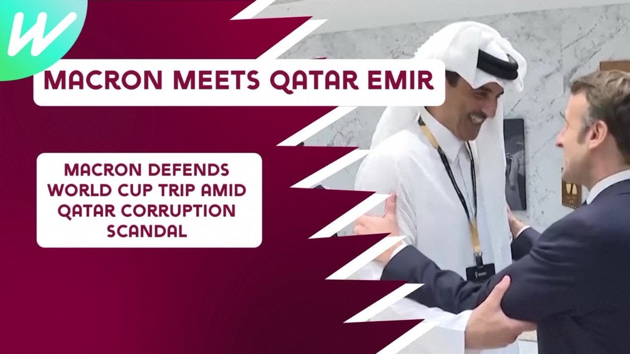 Macron meets Qatar emir before France-Morocco game | FIFA World Cup ...