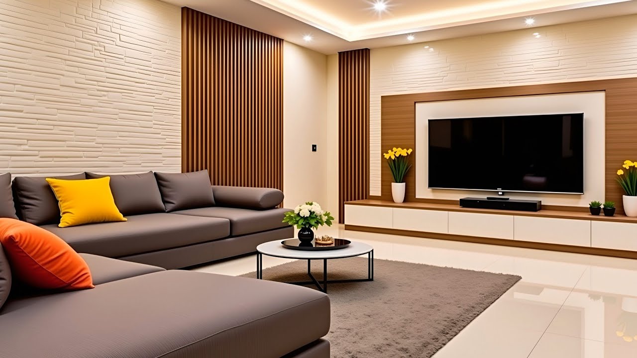 Top 100 Stylish Modern Living Room Design Ideas 2025 | TV Wall Design ...