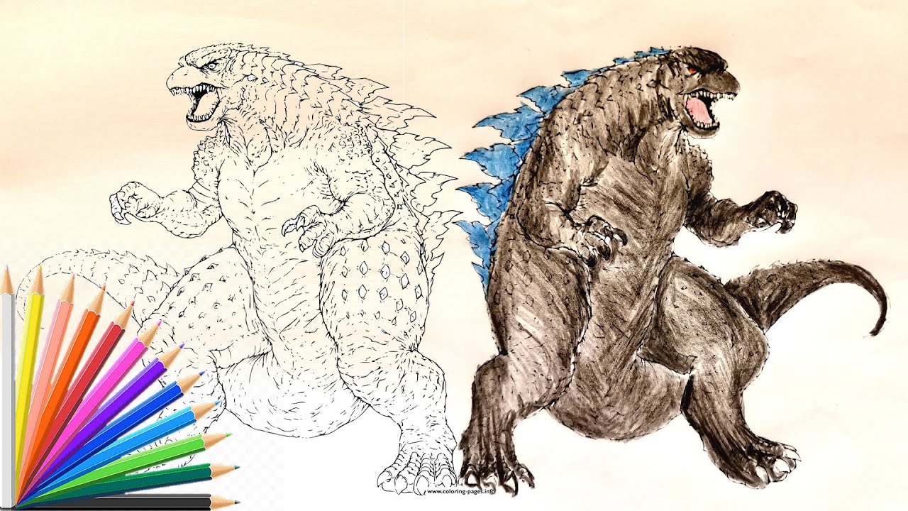Godzilla Vs Muto 2022 Coloring Pages