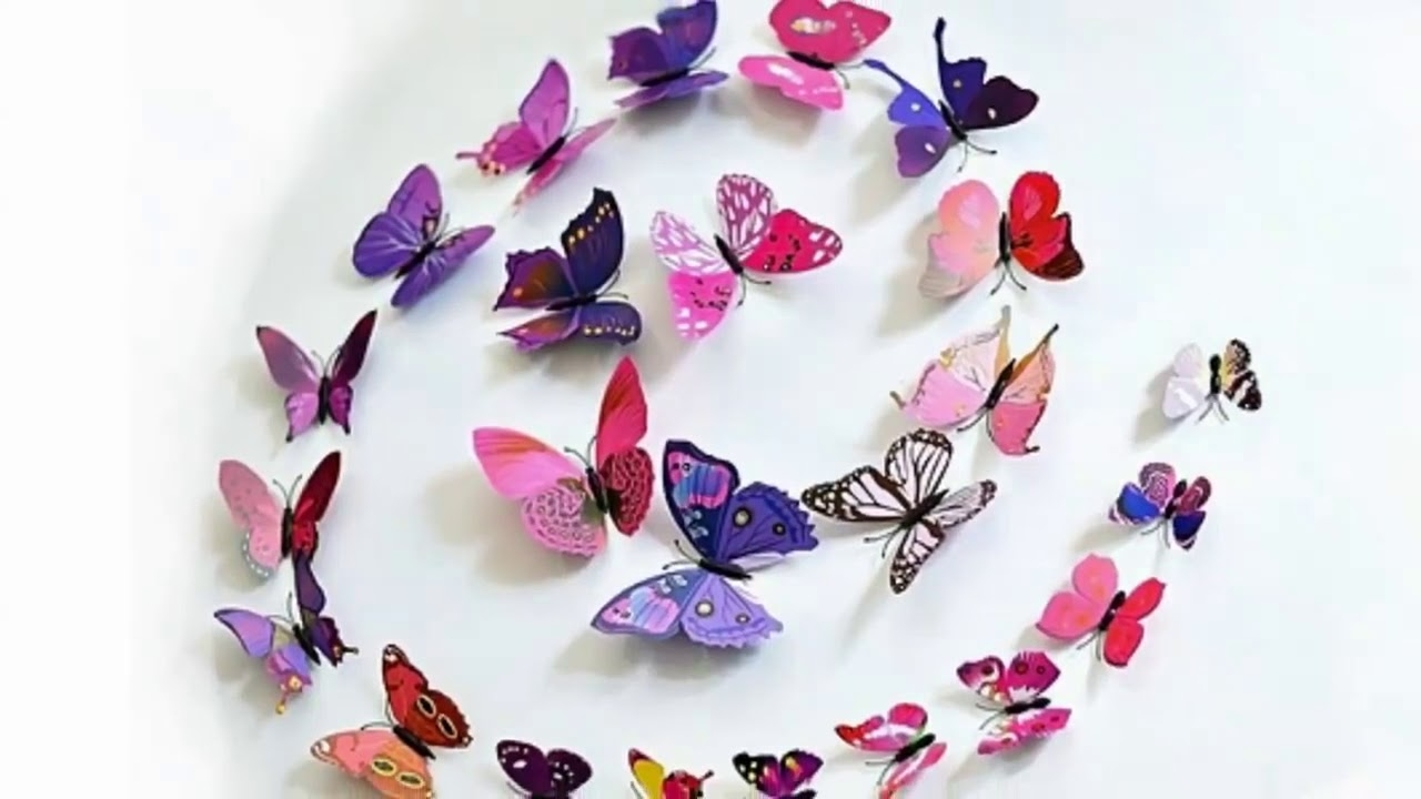Déco Murale Papillon - YouTube