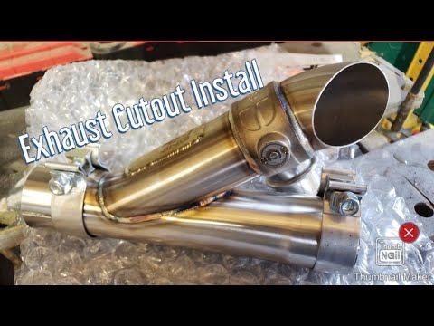 Exhaust Cutout install/Sound clip - YouTube