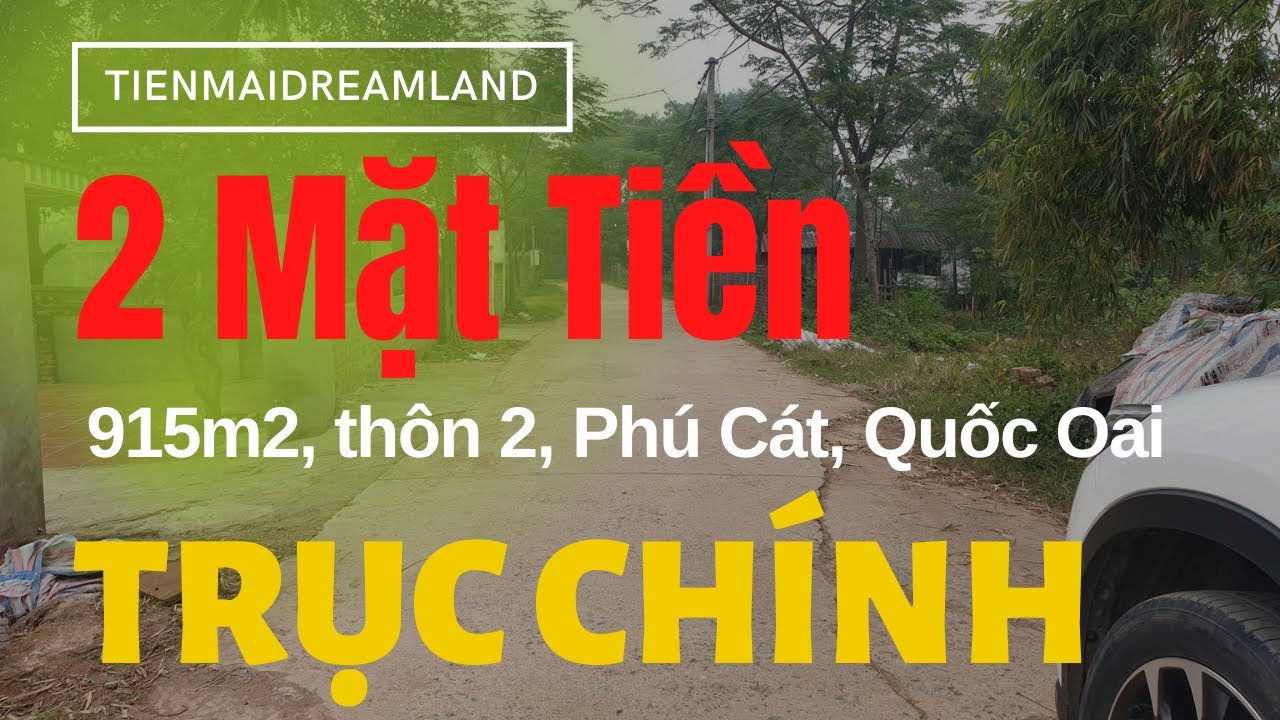 915m2, 2 mặt tiền Thôn 2, Phú Cát, Quốc Oai | Đầu Tư Đất Nền Hòa Lạc ...