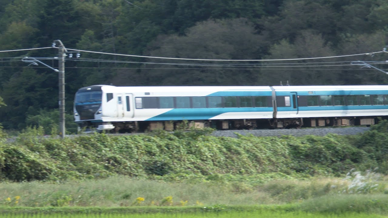 【4K 60P】篠ノ井線 E257系 2000番台 松本以北初入線 但し回送ですが・・・ - YouTube