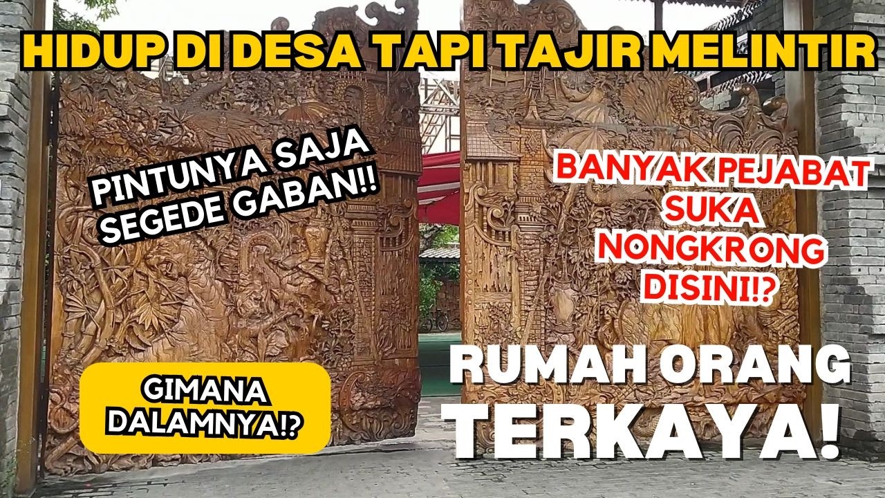 RUMAH ORANG PALING KAYA RAYA SE-TEGAL, BANYAK PEJABAT SERING NONGKRONG ...