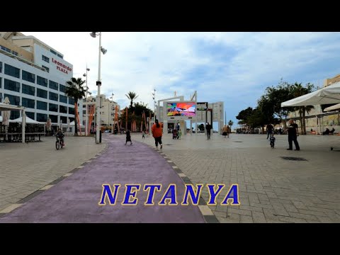 Netanya Promenade & Independence Square 4K Israel 2021 - YouTube
