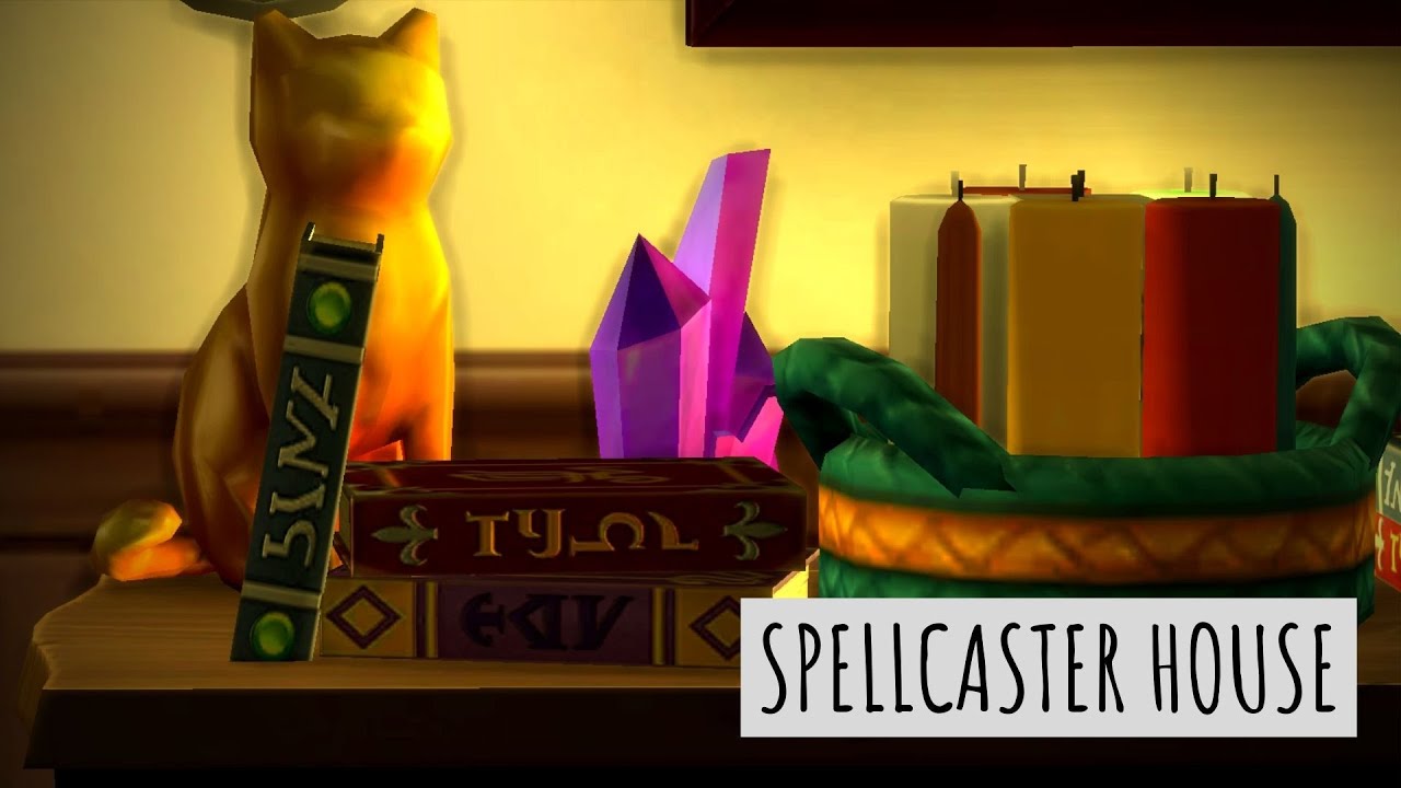 Spellcaster House || The sims 4 || Speed Build || CC free - YouTube