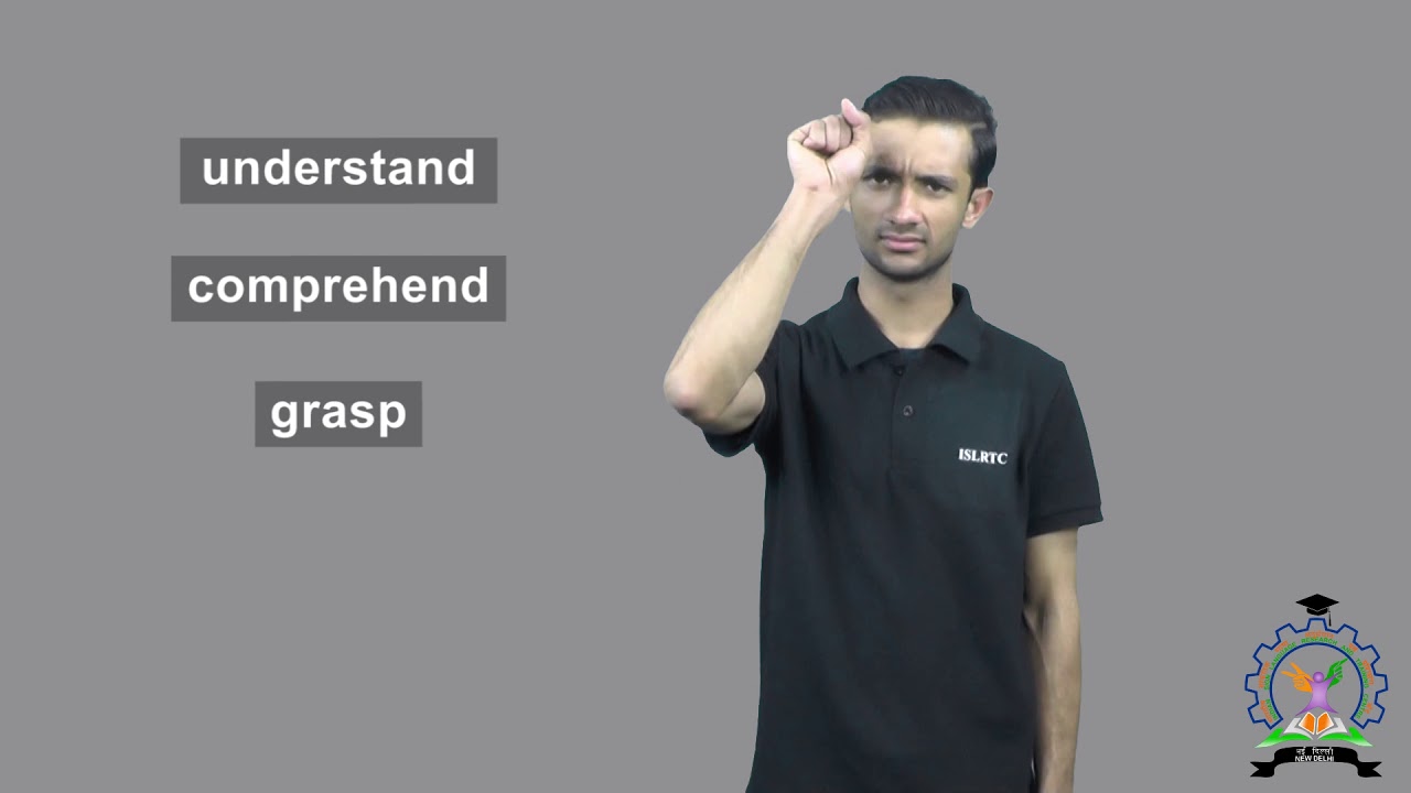 understand, comprehend, grasp (sign 1) - YouTube