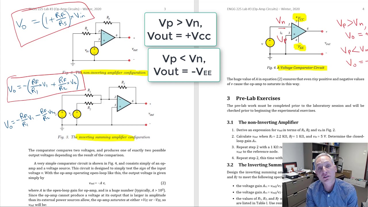 Lab 3 op amps - YouTube