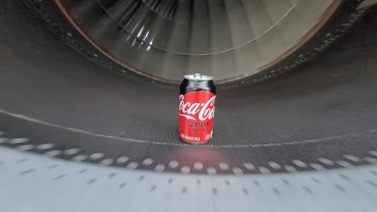 Coke verses a Pratt & Whitney Jet Engine! - YouTube