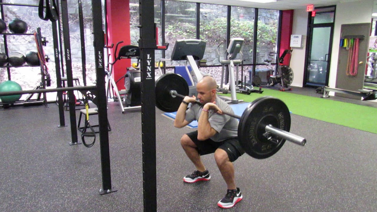 Barbell Front Squat - YouTube