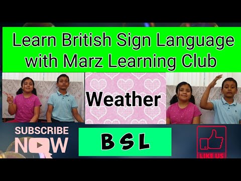 Learn British Sign Language BSL Weather For Beginners - YouTube