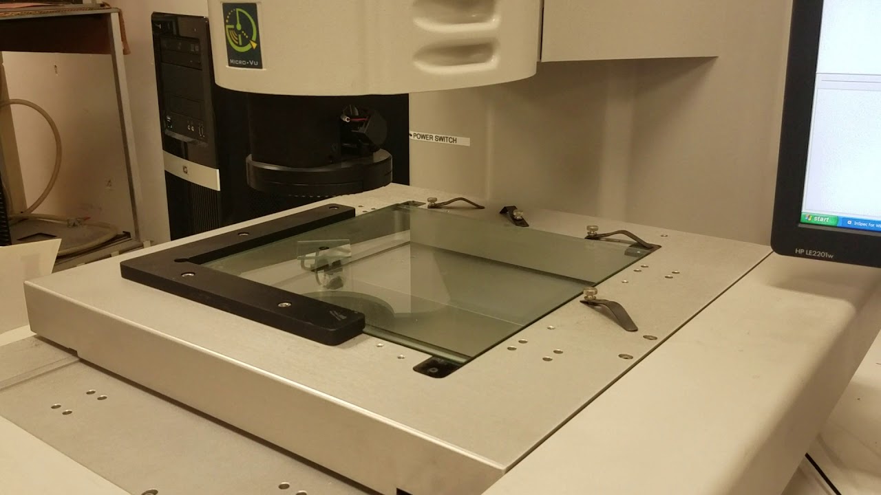 Micro-Vu Vertex 410 CMM Outgoing QC - YouTube