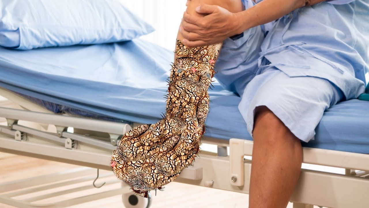 ASMR severely affected big trypophobia & maggot infected leg | ASMR ...