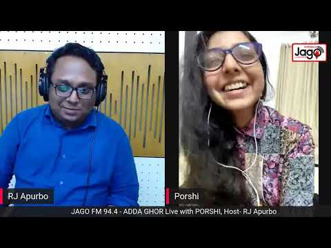 ADDA GHOR LIVE GUEST- PORSHI HOST RJ APURBO - YouTube