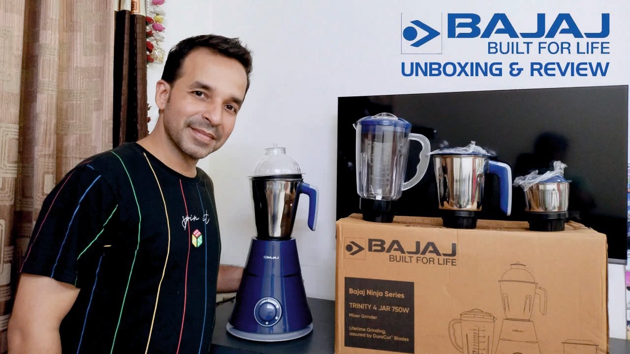 Bajaj Mixer 750W I Bajaj Ninja Series Trinity 4 Jar I UNBOXING & REVIEW ...