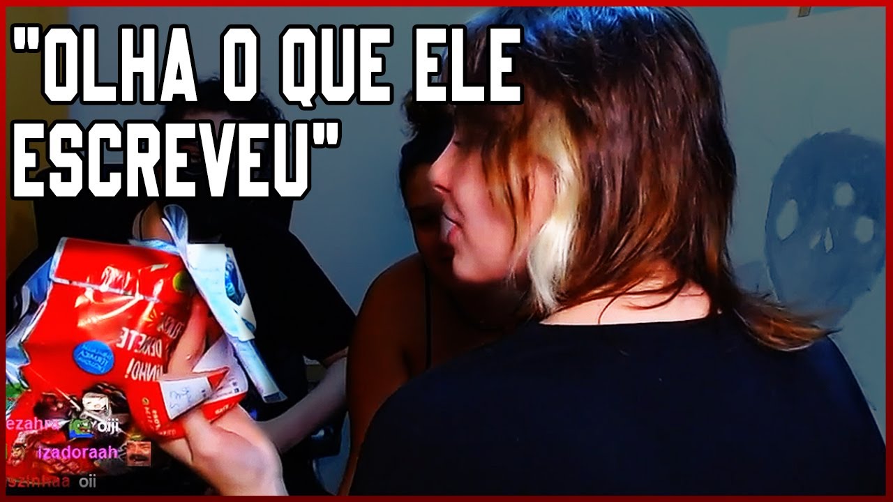 CALANGO MANDOU COMIDA PRA TRIZ COM BILHETINHO EM LIVE - YouTube