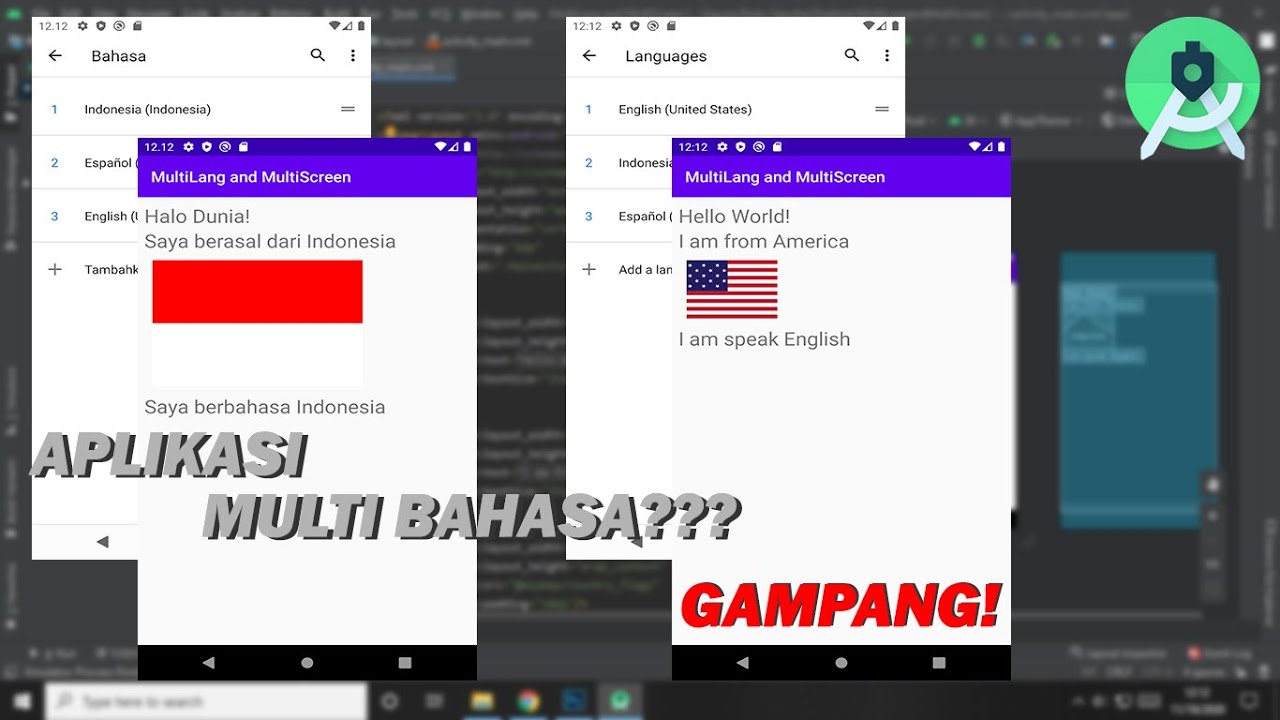 MEMBUAT APLIKASI ANDROID MULTI LANGUAGE DAN MULTI SCREEN SIZE #PART1 | ANDROID | TechnoDay ...