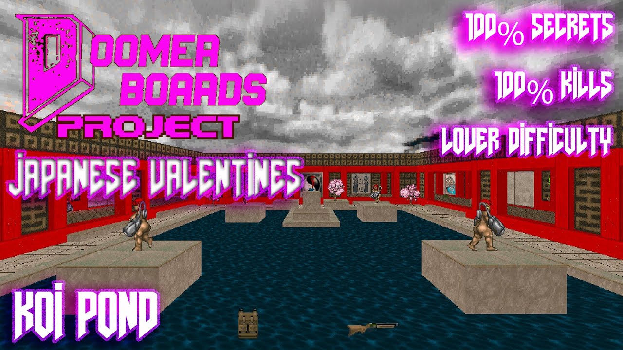 Doom II - DBP44 - Japanese Valentines - MAP07: Koi Pond - 100% Secrets ...