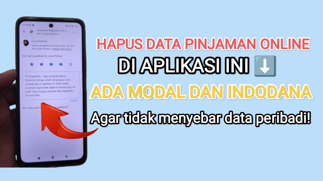 Cara hapus data pinjol di "Aplikasi ada modal dan indodana" 100% mudah ...