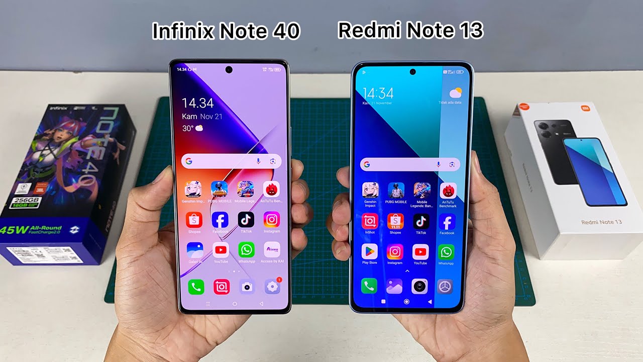 Infinix Note 40 VS Xiaomi Redmi Note 13, Harga Sama!! Manakah Yang ...