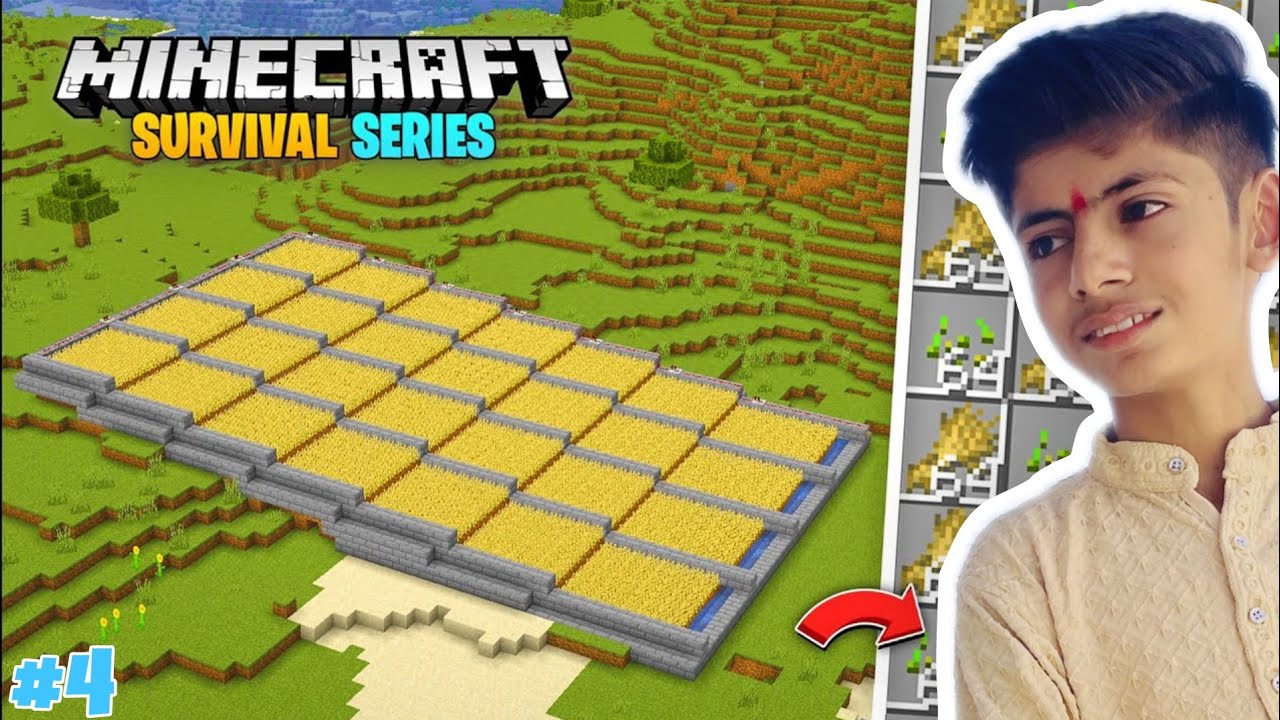 I BUILT THE ULTIMATE WEAT FRAM IN MINECRAFT || CROP FRAM BUILT #4 - YouTube