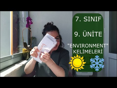 7. SINIF İNGİLİZCE 9. ÜNİTE KELİMELERİ l ENVIRONMENT