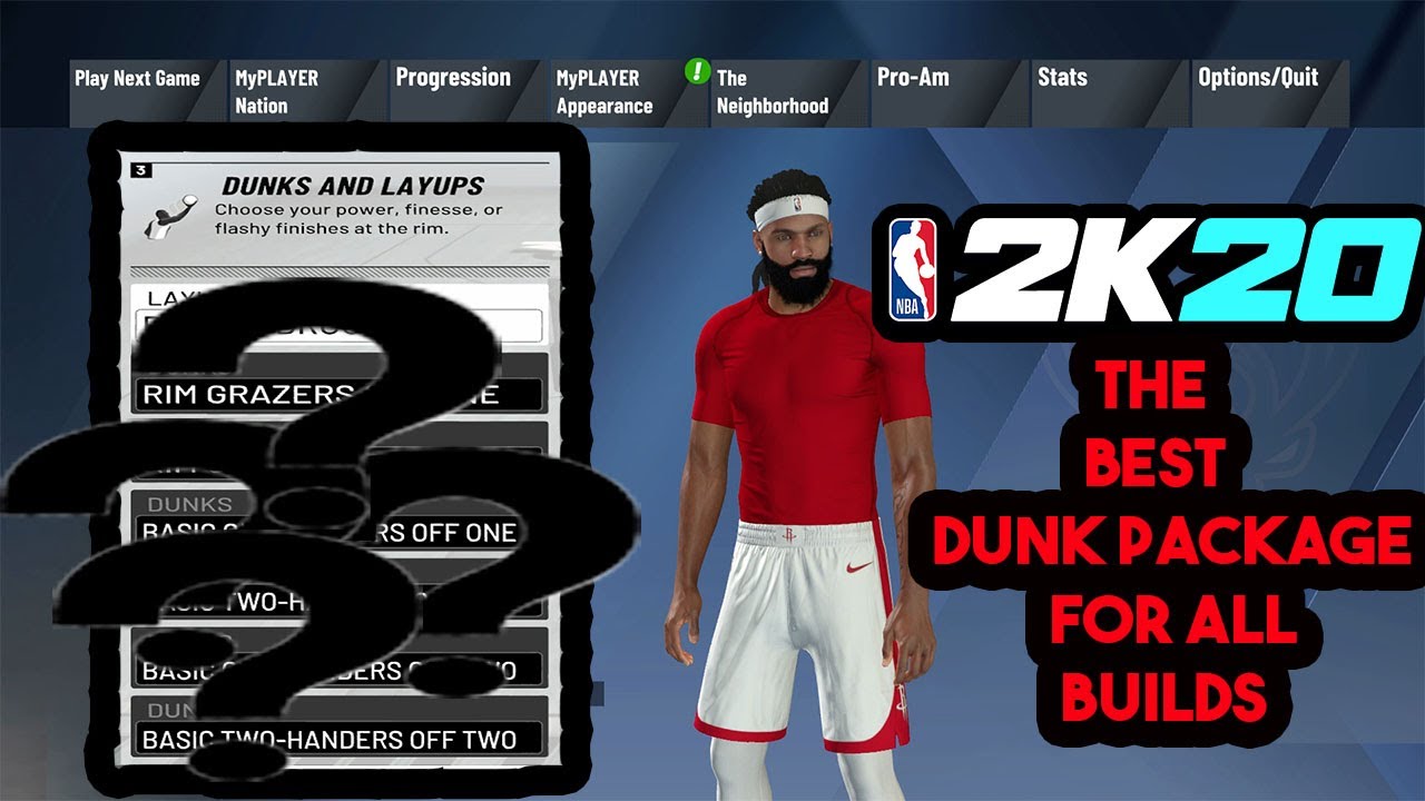 NBA 2K20 BEST DUNK PACKAGE FOR ALL BUILDS - YouTube