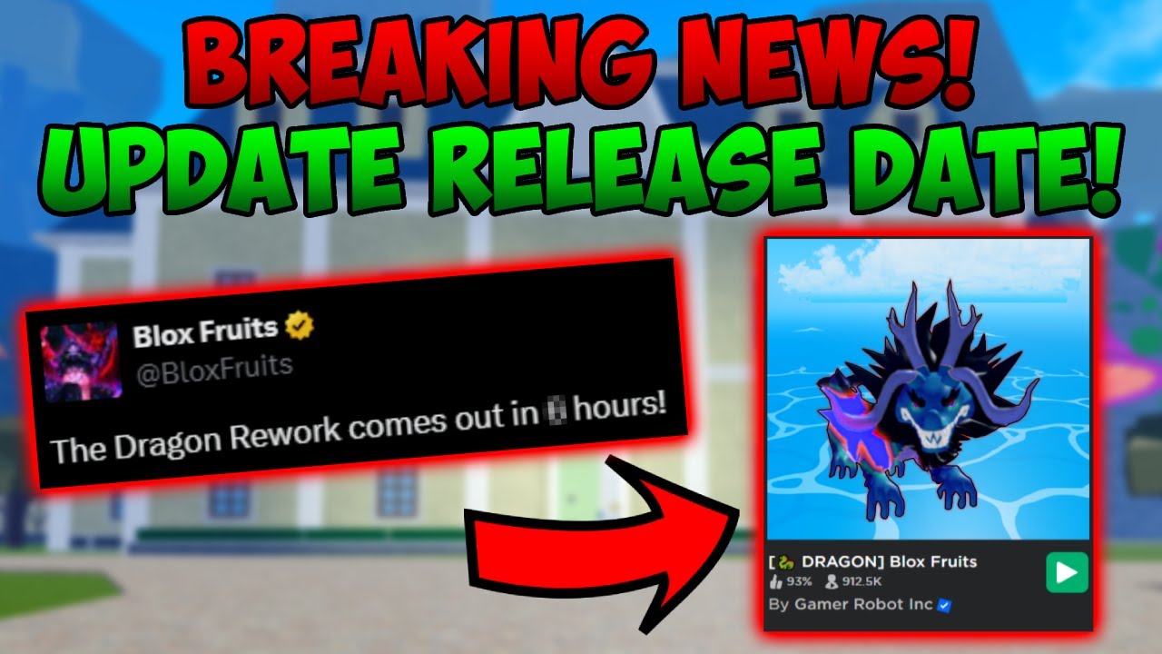 BREAKING NEWS! Dragon Rework Release Date CONFIRMED! (Blox Fruits ...
