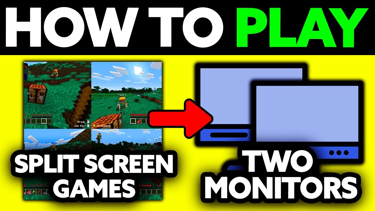 How To Play Split Screen Games on Two Monitors (2025) - Step by Step ...