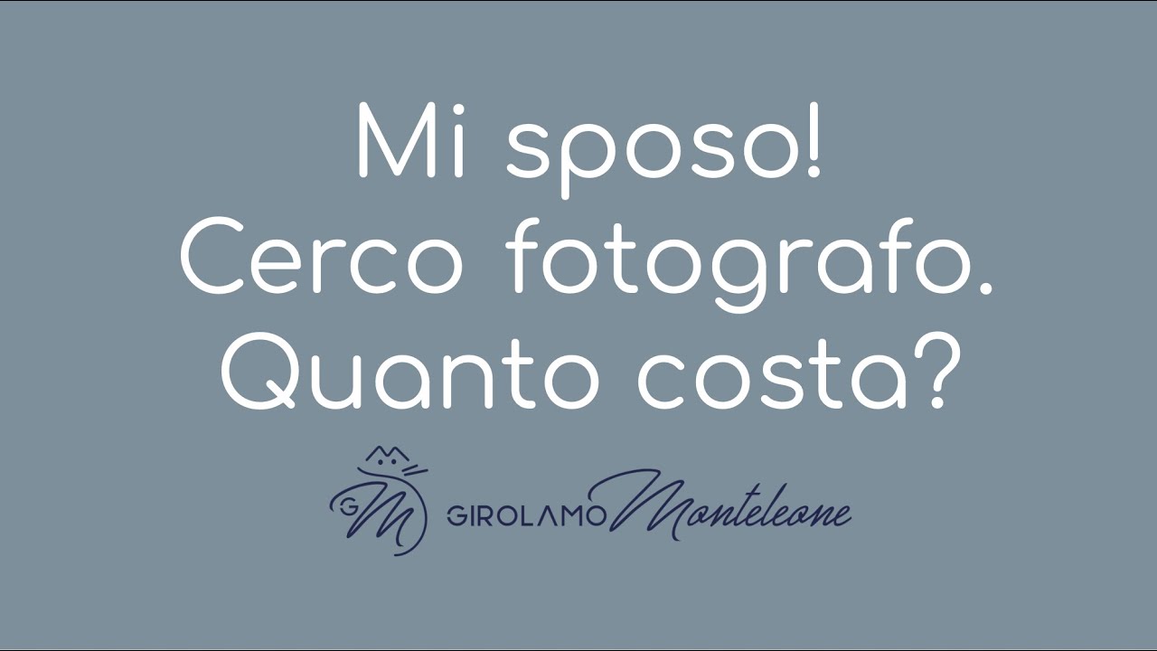 #2 MI SPOSO CERCO FOTOGRAFO QUANTO COSTA | Barbara Monteleone - YouTube