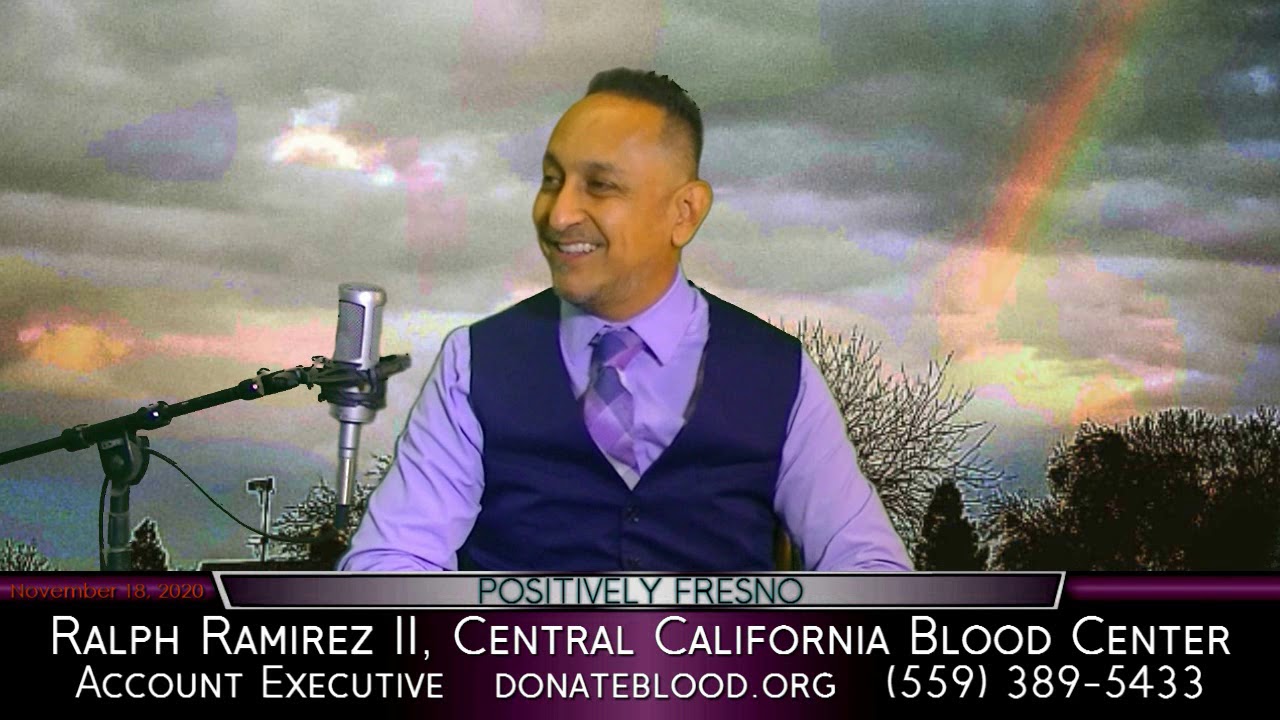 Ralph Ramirez II with the Central California Blood Center talks with ...