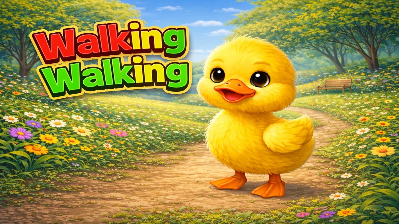 Walking Walking Song | Action Song for Kids | Nursery Rhymes for ...