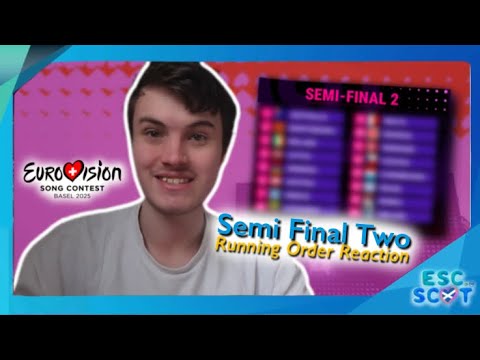 Eurovision 2025: Semi Final 2 Running Order REACTION - YouTube