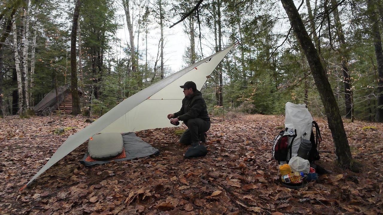 Winter Tarp Camping. Campfire Cooking & Good Company #camping # ...