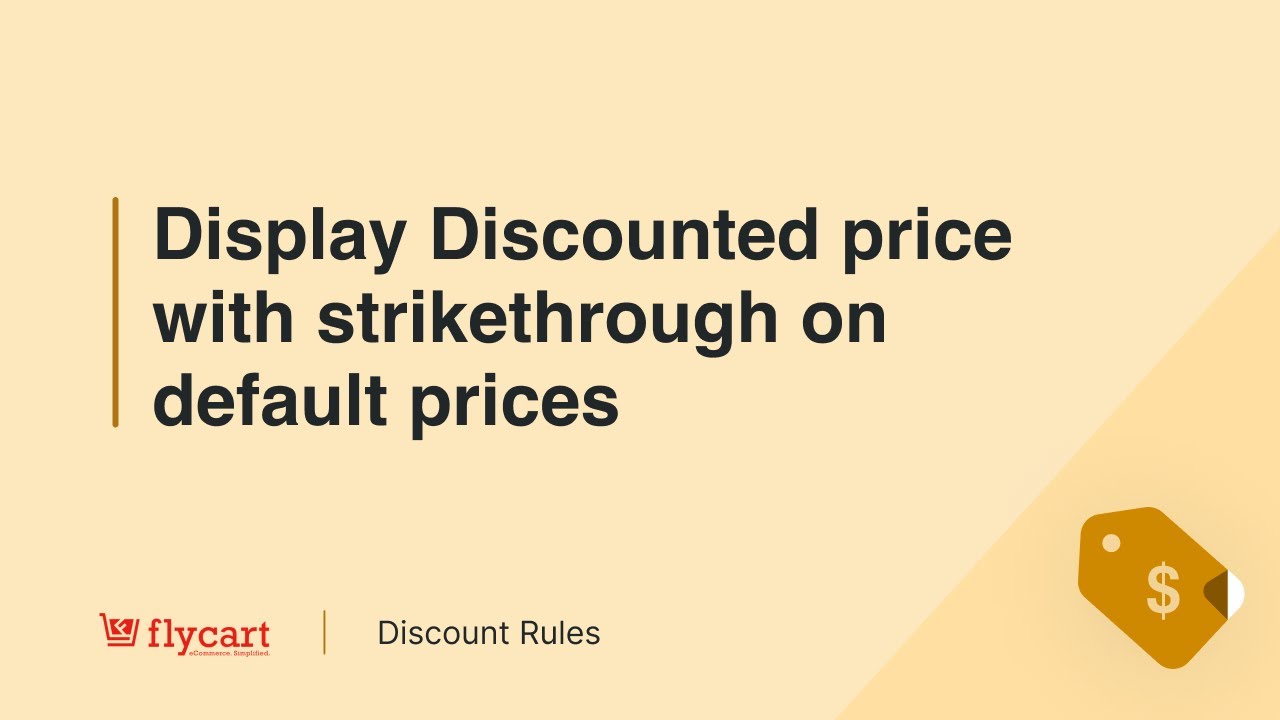 Display Discounted price with strikethrough on default prices - YouTube
