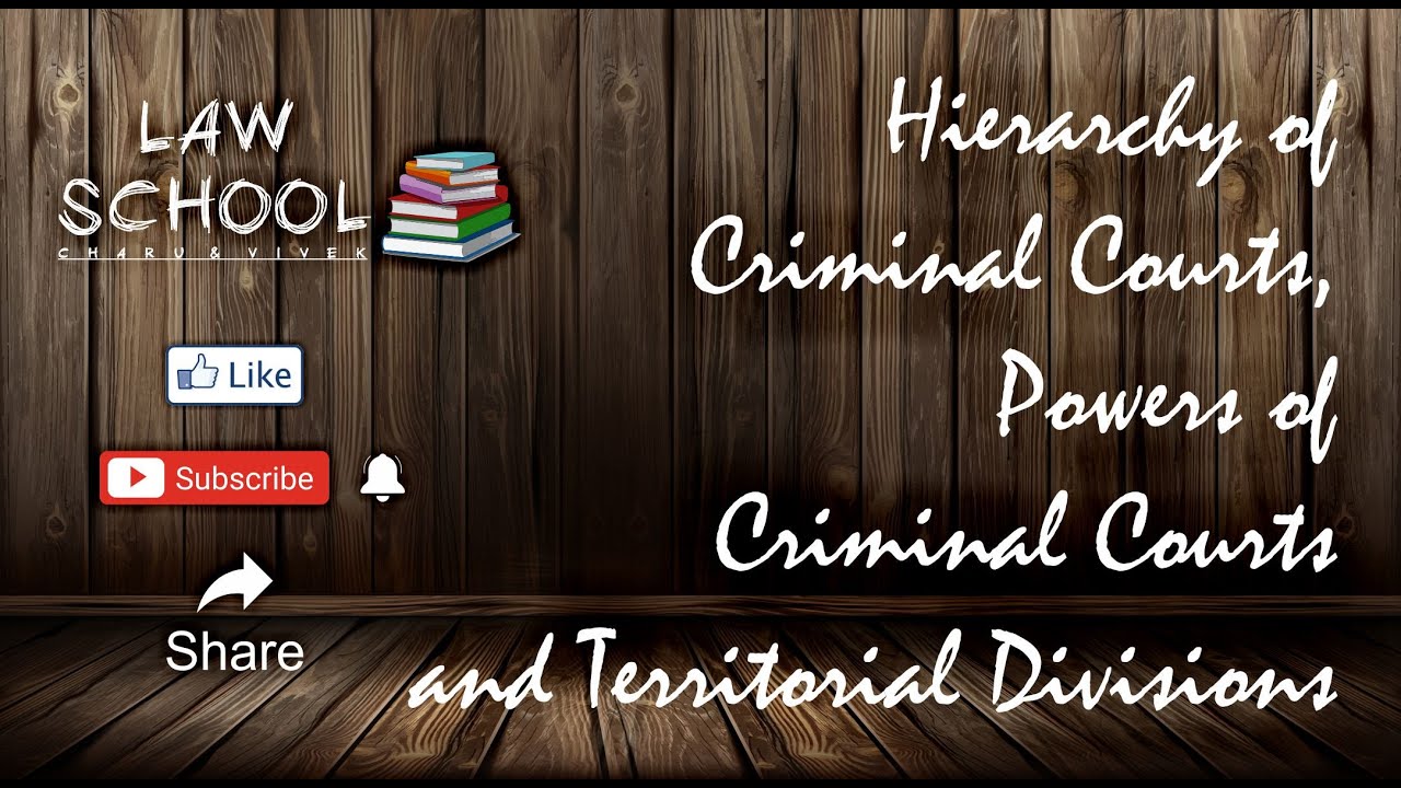Hierarchy of Criminal Courts, Powers of Criminal Courts and Territorial ...