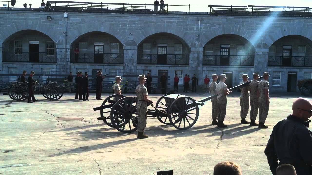 Marine Barracks Washington VS. Canada's Fort Henry Guard - YouTube
