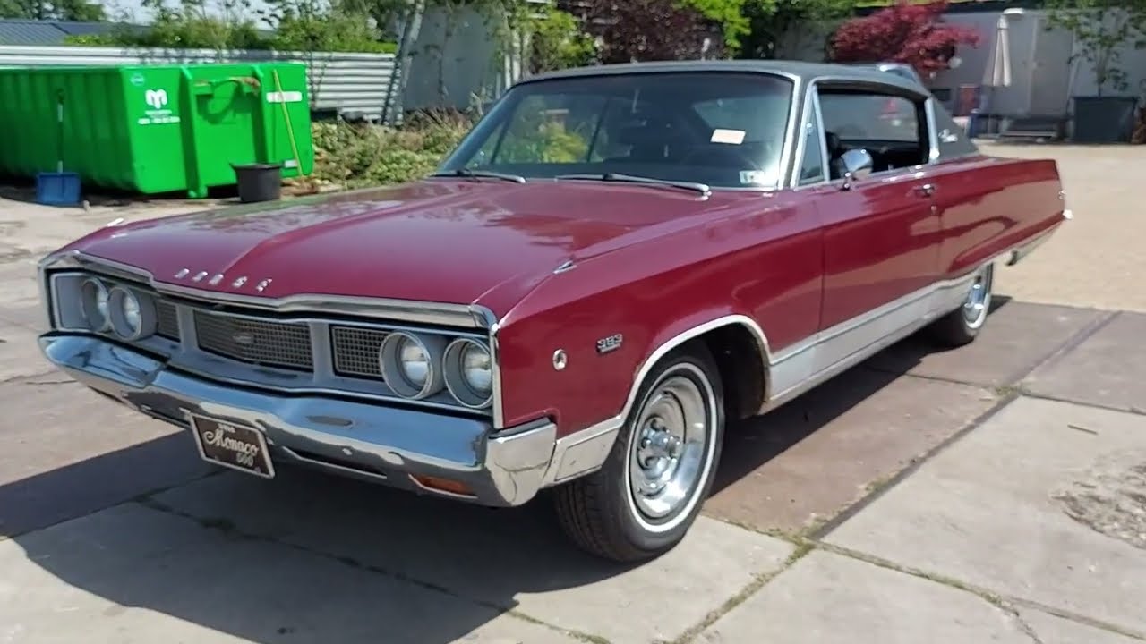 1968 Dodge Monaco 500 Coupe with 383 HO V8 - YouTube